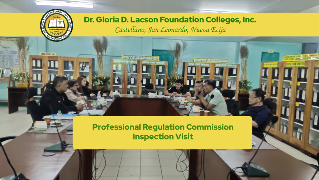 PRC Inspection Visit - Gloria Lacson Colleges
