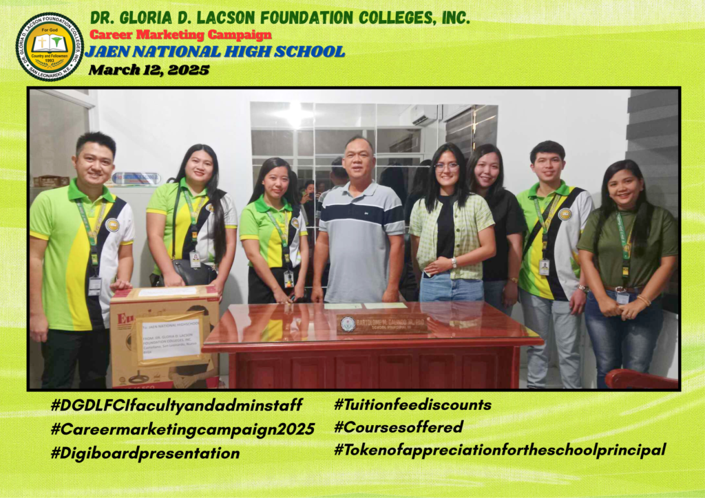 We are truly grateful to JAEN NATIONAL HIGH SCHOOL for the opportunity ...